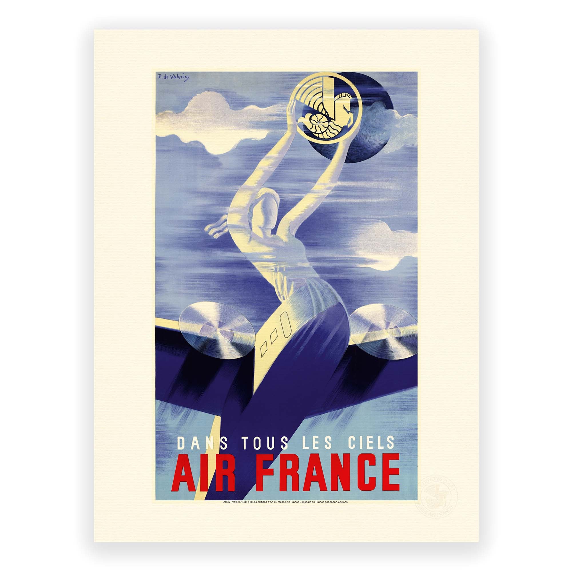 Affiche Air France - Dans tous les ciels