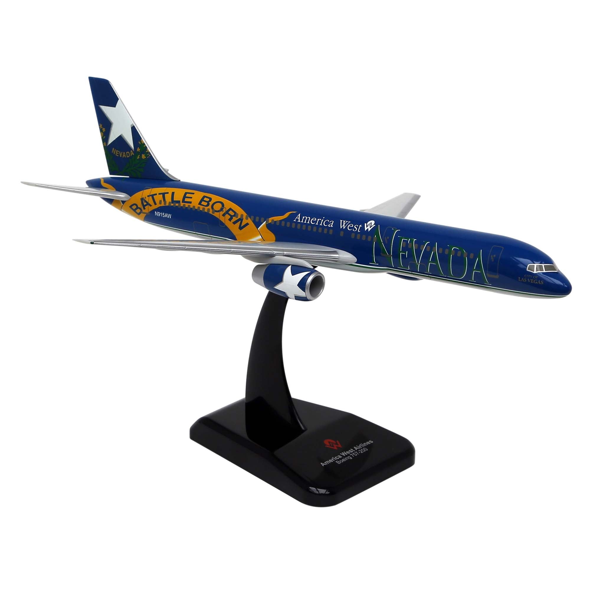 Maquette avion B757-200 America West Nevada - plastique 1/200e