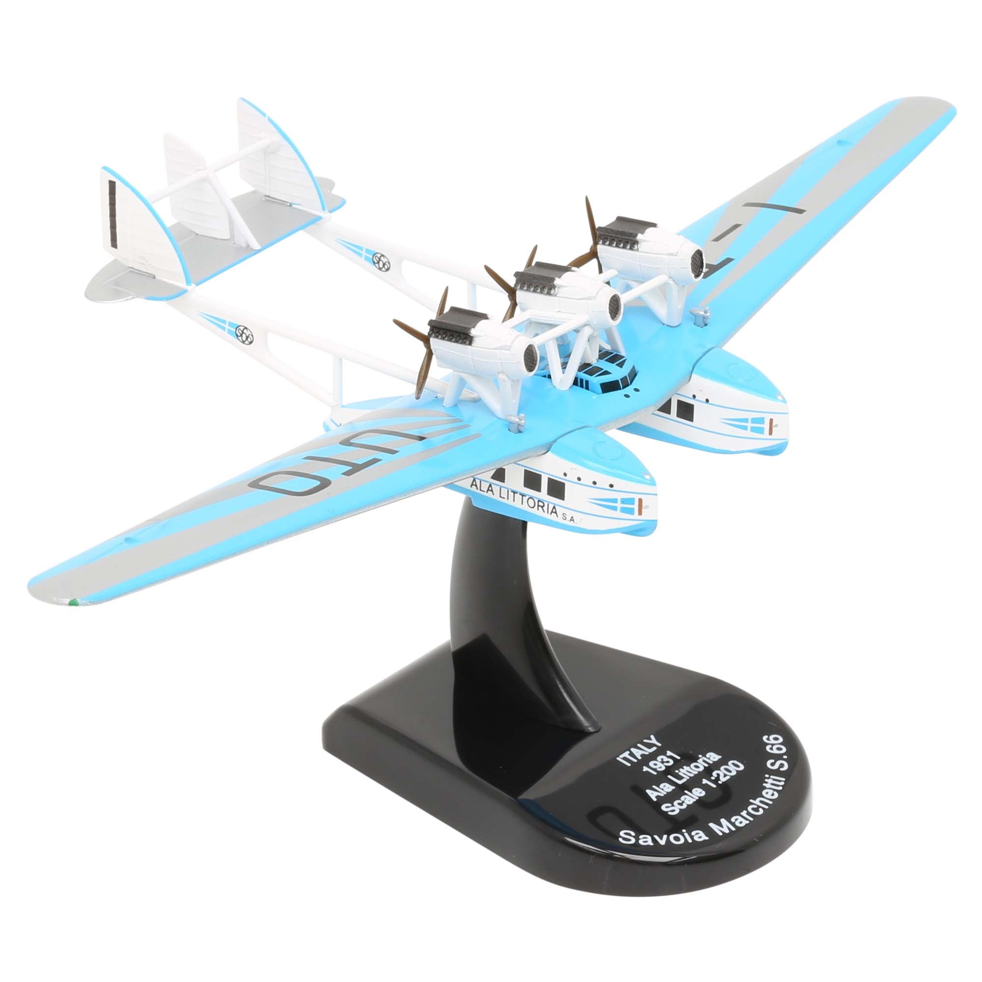 Savoia Marchetti S66 Seaplane Ala Littoria aircraft model - metal 1/20
