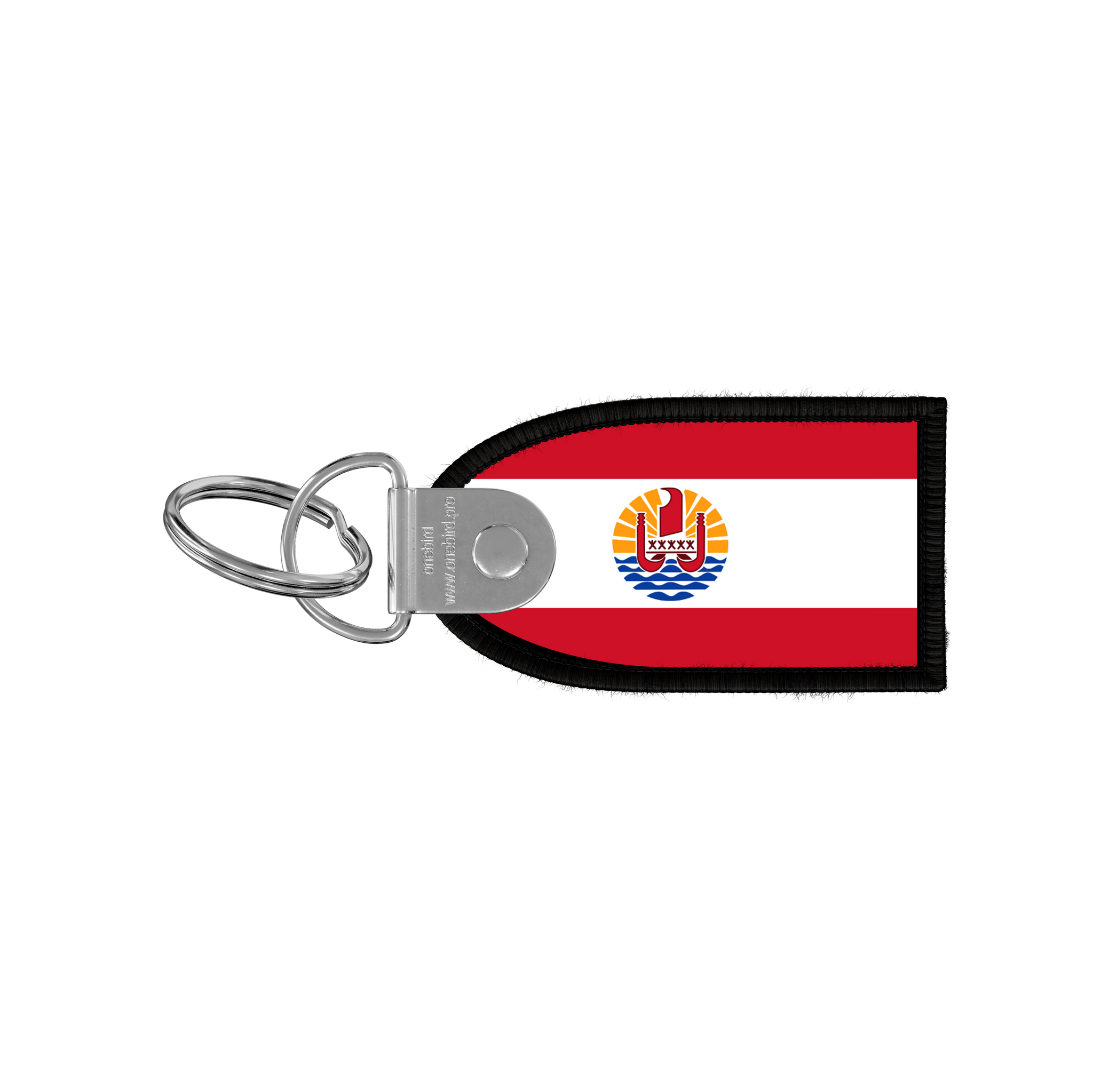 Flame key ring - Flag - French Polynesia