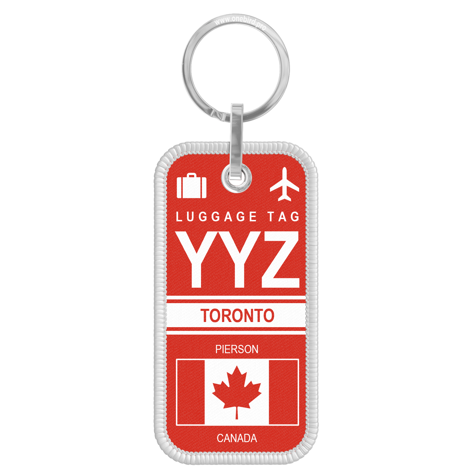 Porte-clés flamme - Airport code IATA - YYZ - Toronto