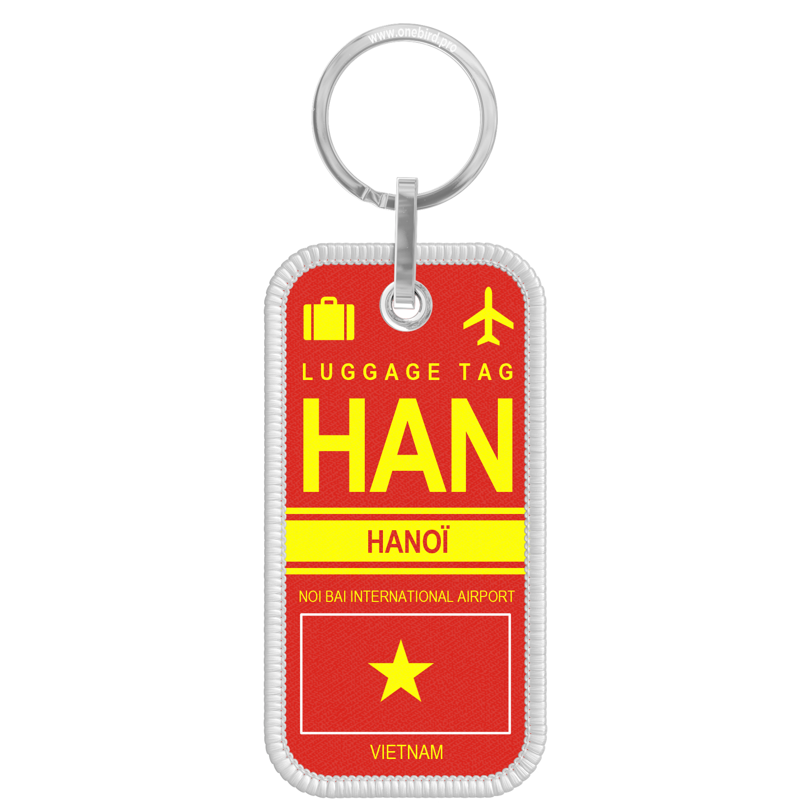 Porte-clés flamme - Airport code IATA - HAN - Hanoï