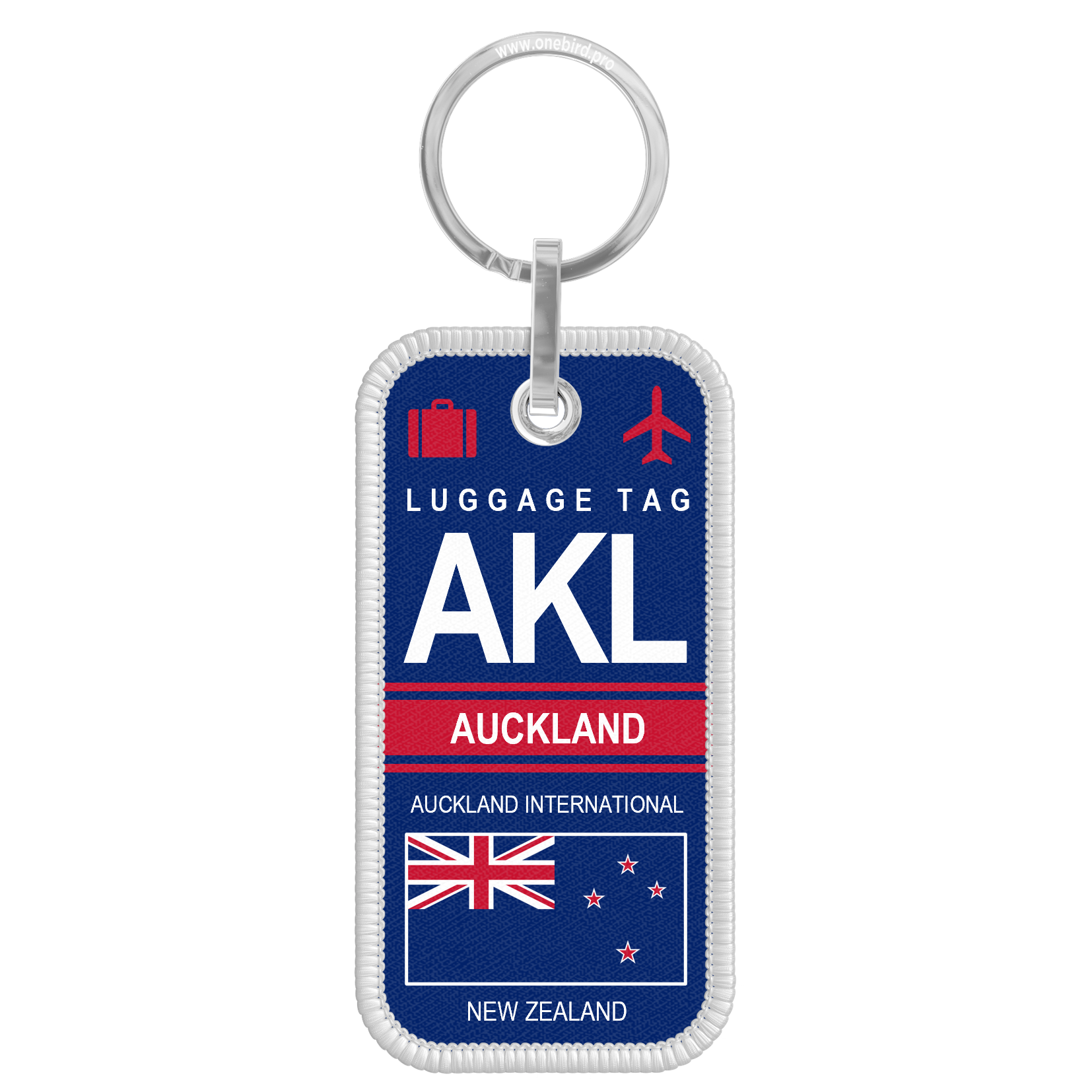 Porte-clés flamme - Airport code IATA - AKL - Auckland